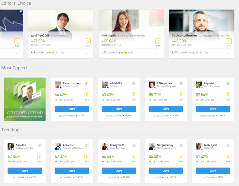 Set eToro Take Profit Limits