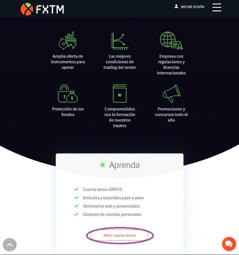 FXTM | Guía para abrir una cuenta demo 2025